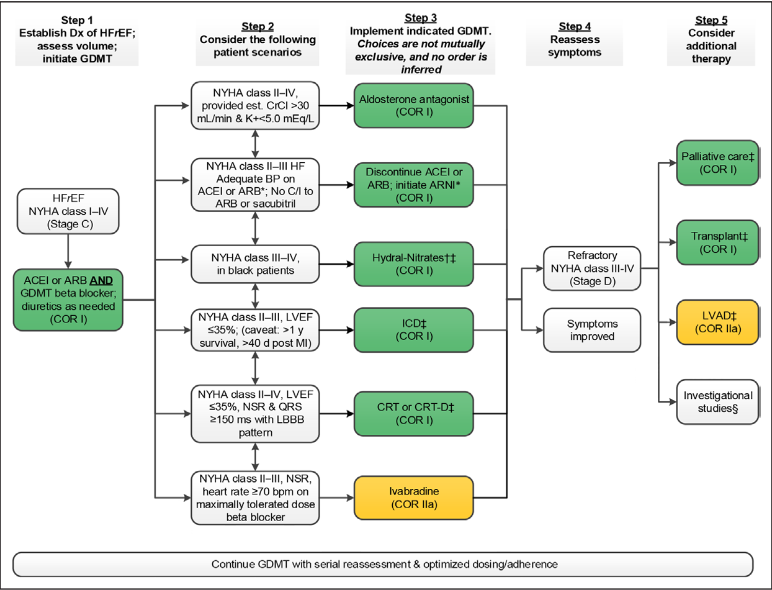 ACEI/ARB and Beta Blockers remain the first line treatment of HFrEF to ...
